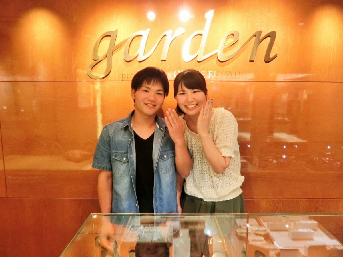 【M様＆K様】種類が沢山あり選ぶのが楽しかったです♪garden(ガーデン)｜Ringraph