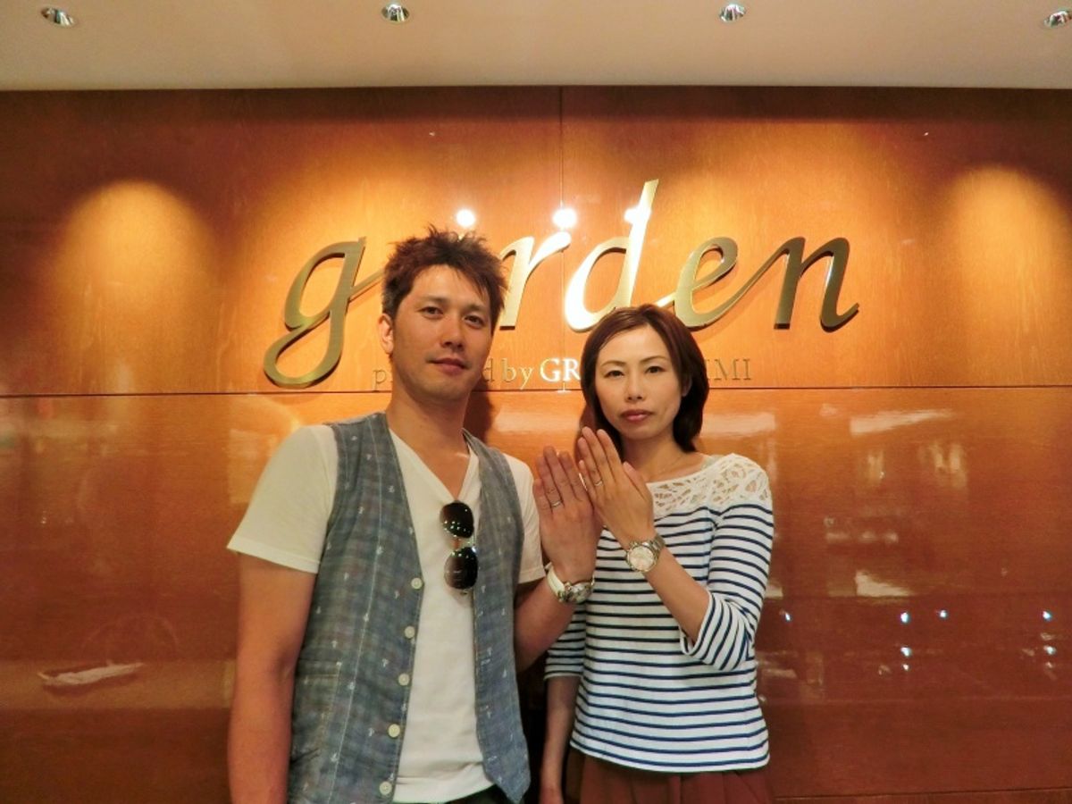 【F様＆G様】気に入った指輪が選べて良かったです！！garden(ガーデン)｜Ringraph(リングラフ)