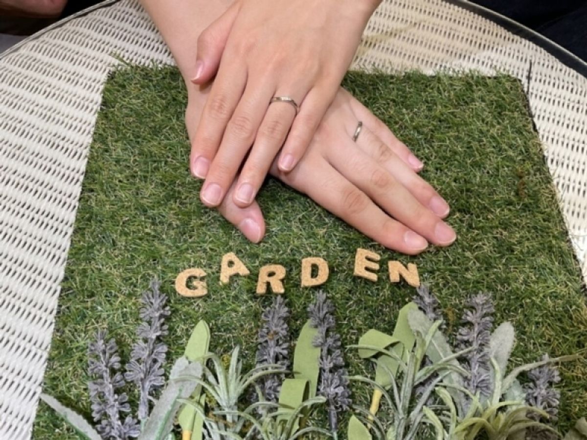 M様＆T様【garden(ガーデン)】大阪阿倍野区｜IDEAL Plusfortの結婚指輪を…｜ 結婚指輪・婚約指輪の口コミならRingraph