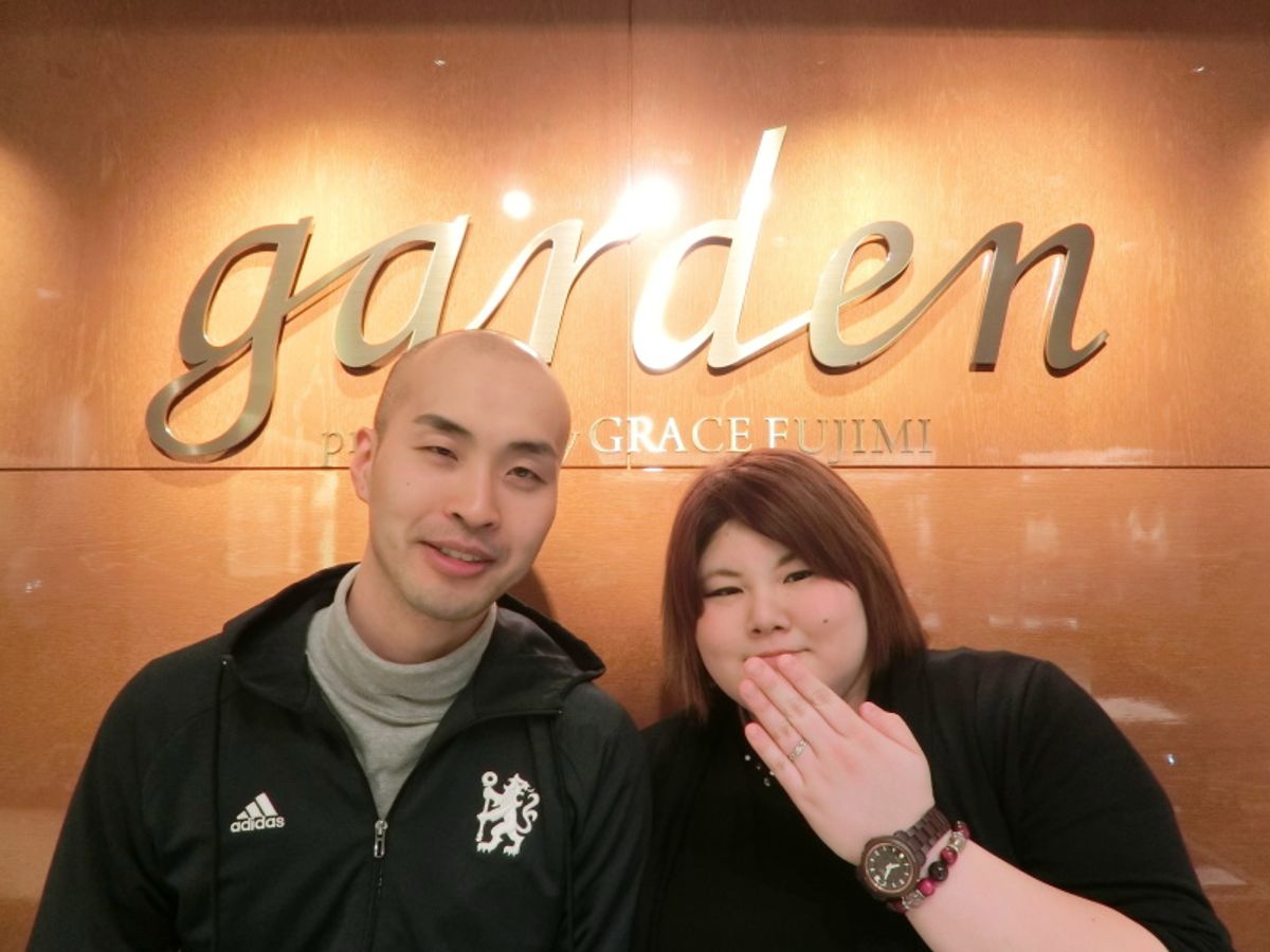 【M様＆H様】とても可愛く出来ていました。ずーっと大切にします。garden(ガーデン)｜Ringraph