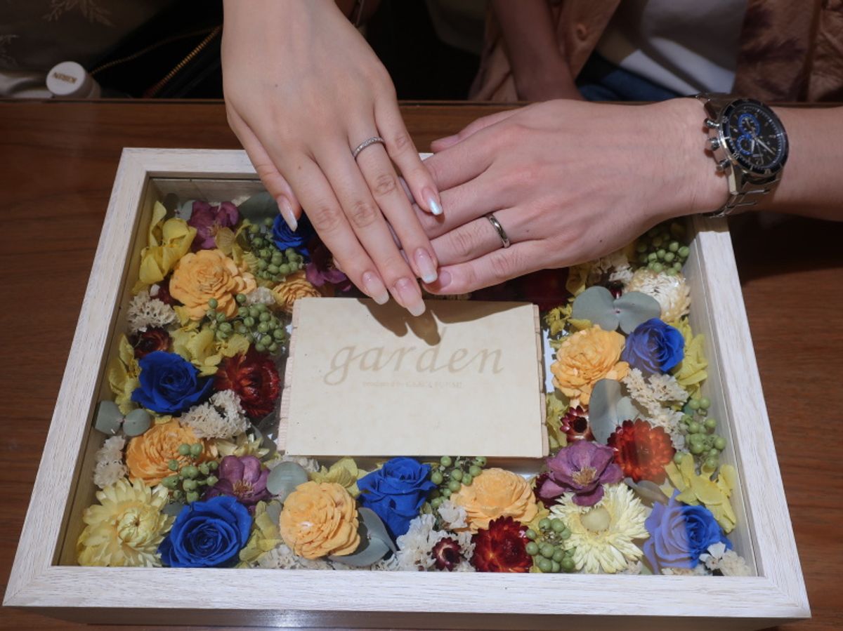 A.T様＆A.K様【garden(ガーデン)】東京都 FISCHERとGRACEKAMAの結婚指輪…｜ 結婚指輪・婚約指輪の口コミならRingraph