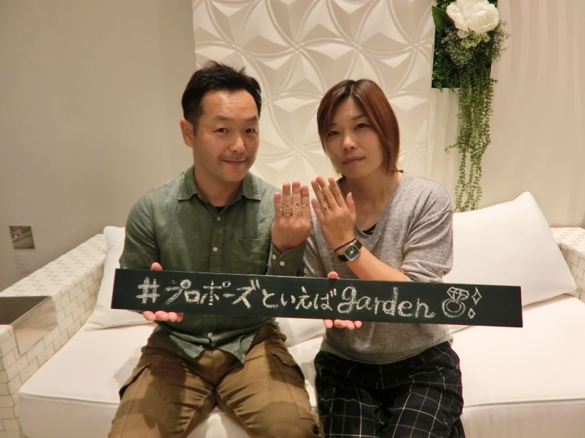 【K様＆M様】気に入った指輪を見つける事が出来ましたgarden(ガーデン)｜Ringraph(リングラフ)