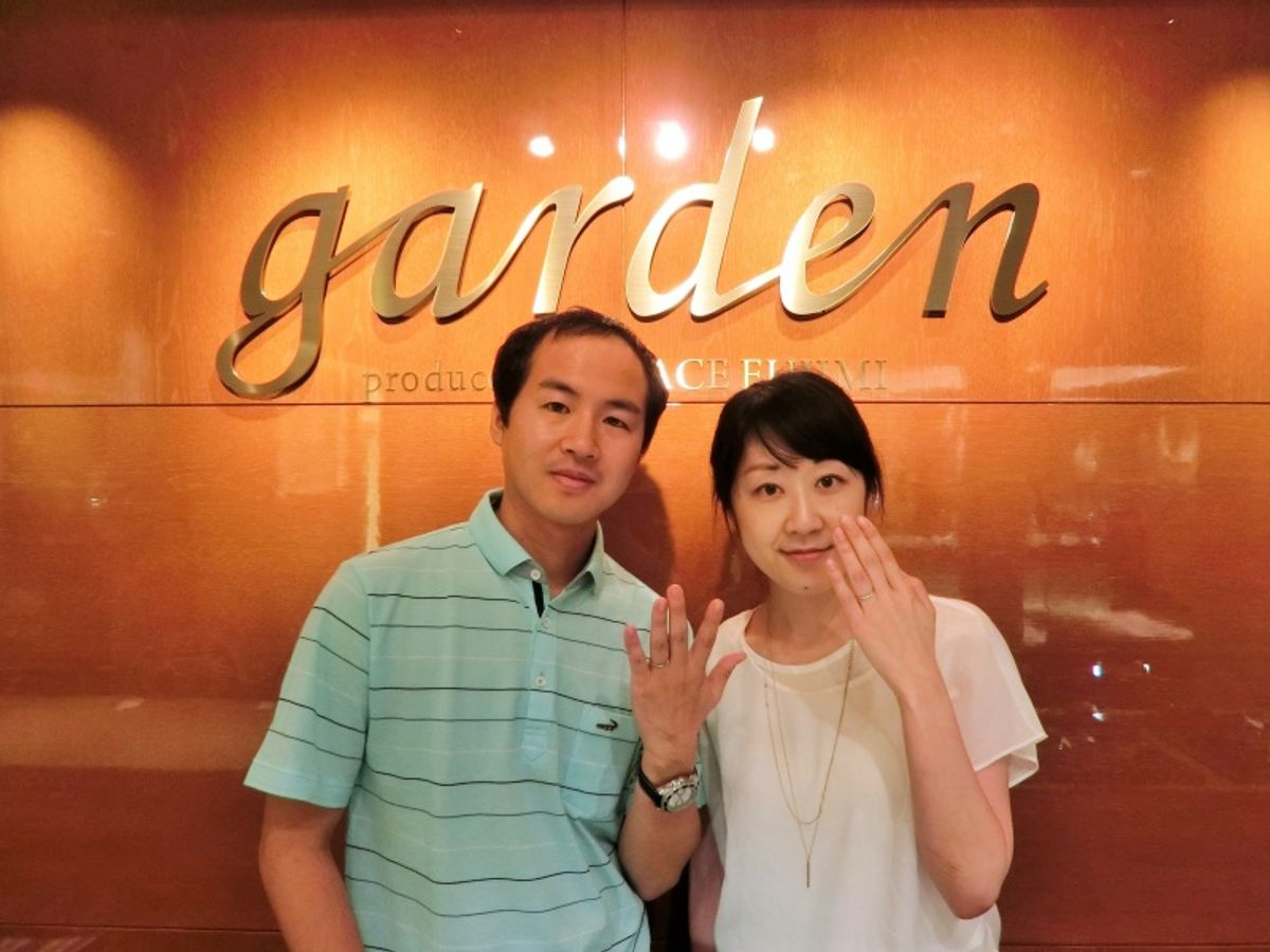 【D様＆S様】2人の意見が一致した指輪だったので、一生大切にしていきます…garden(ガーデン)｜Ringraph