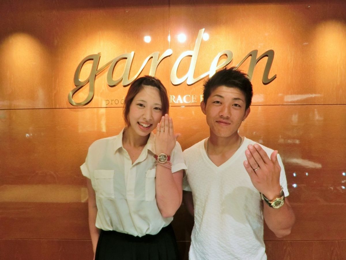 【N様＆T様】とても良い指輪と出逢えました♪garden(ガーデン)｜Ringraph