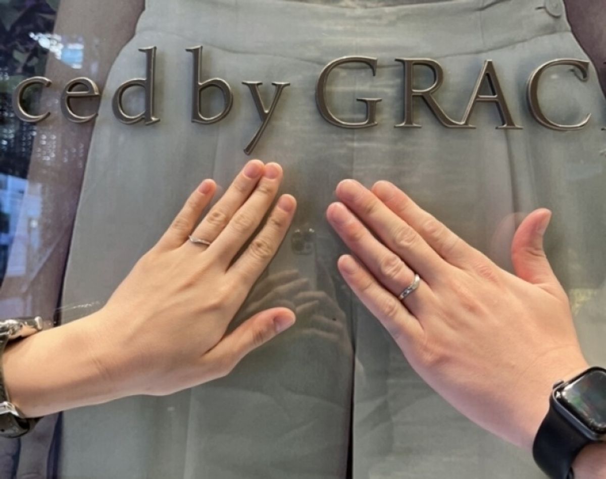 S様＆Y様【garden(ガーデン)】大阪府 IDEAL Plusfortの結婚指輪をご成約…｜ 結婚指輪・婚約指輪の口コミならRingraph