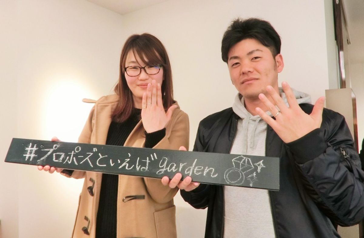 【T様&N様】デザインに魅かれて購入を決めました。garden(ガーデン)｜Ringraph