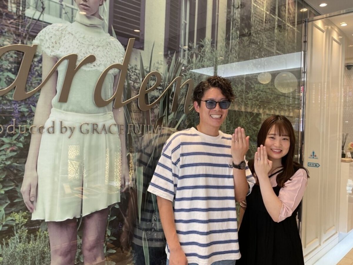 garden梅田でご成約頂いたお客様【garden(ガーデン)】大阪市東住吉区｜gar…｜ 結婚指輪・婚約指輪の口コミならRingraph