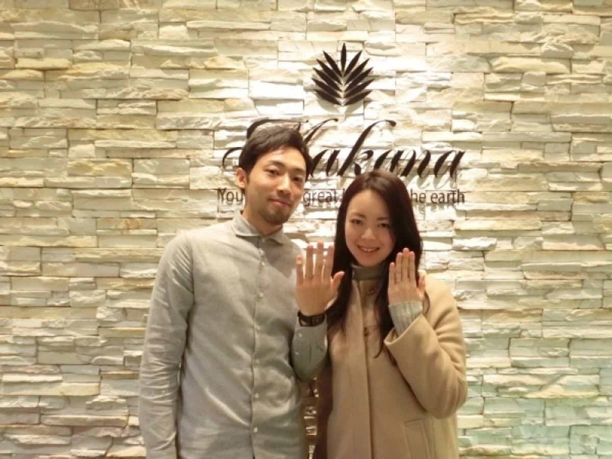 OKKHMK【Makana(マカナ)】嬉しいです｜ 結婚指輪・婚約指輪の口コミならRingraph