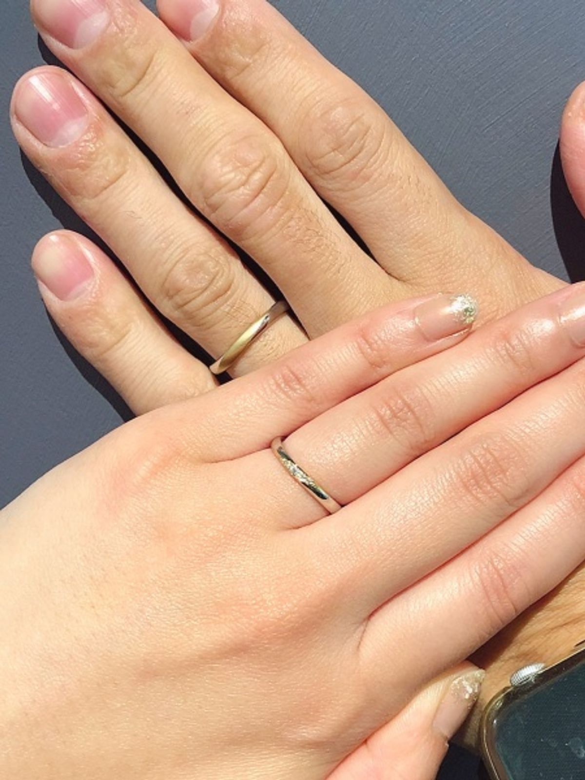 O様カップル【Gran‐D(グランディー)】ゴールド使いに一目惚れ♪｜ 結婚指輪・婚約指輪の口コミならRingraph