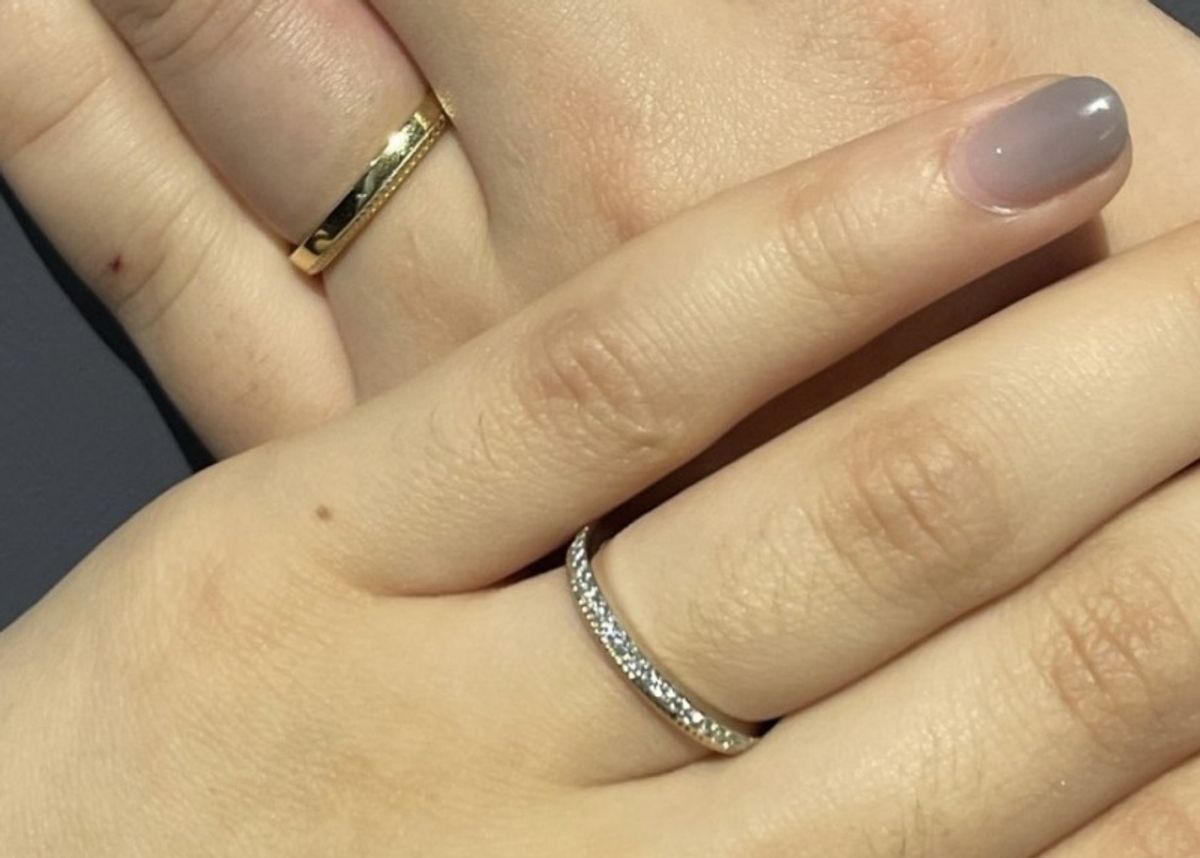 T様カップル【Gran‐D(グランディー)】ハーフエタニティで日々を華やかに♪｜ 結婚指輪・婚約指輪の口コミならRingraph