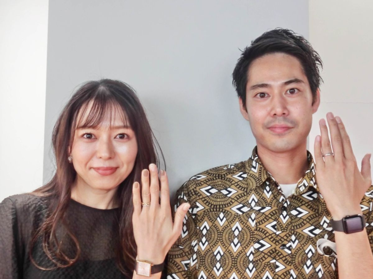 Y様 R様【VANillA(ヴァニラ)】エメラルドカットダイヤモンドにしました｜ 結婚指輪・婚約指輪の口コミならRingraph