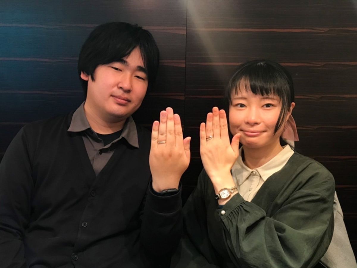 Y様 M様【VANillA(ヴァニラ)】自分たちの想像以上の結婚指輪ができあがり…｜ 結婚指輪・婚約指輪の口コミならRingraph