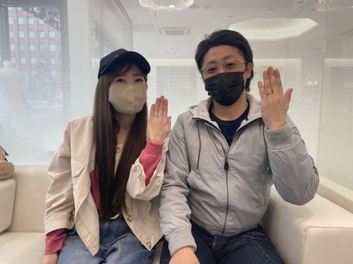 T様【GRACIS(グラシス)】幸せいっぱい‪！｜ 結婚指輪・婚約指輪の口コミならRingraph