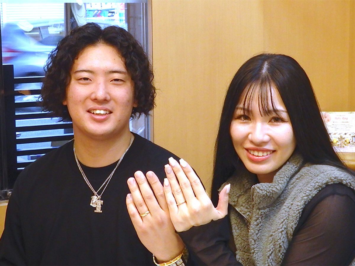 M様カップル【SIND BAD(シンドバット)】思いがギュッと詰まったハワイアン…｜ 結婚指輪・婚約指輪の口コミならRingraph