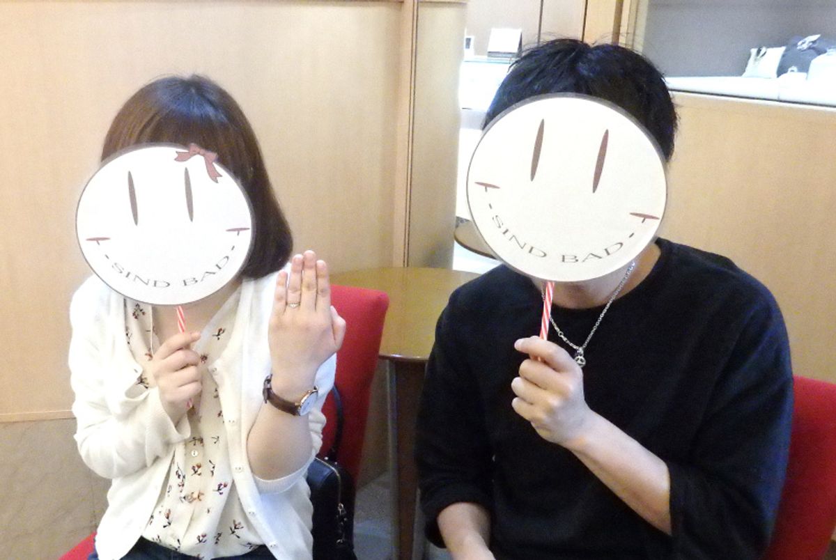 【W様カップル】試着を重ねてこのデザインにSIND BAD(シンドバット)｜Ringraph(リングラフ)