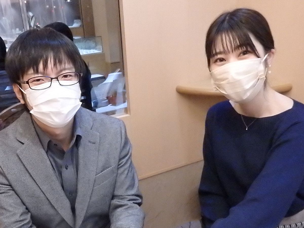 S様 カップル【SIND BAD(シンドバット)】「お姫様みたい！」すごく光る婚…｜ 結婚指輪・婚約指輪の口コミならRingraph