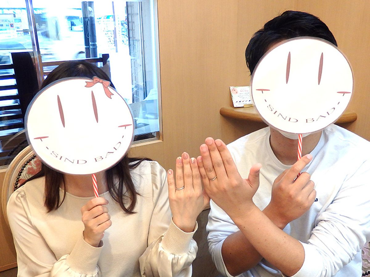 T様カップル【SIND BAD(シンドバット)】自分たちで色々と決めてオーダーで…｜ 結婚指輪・婚約指輪の口コミならRingraph