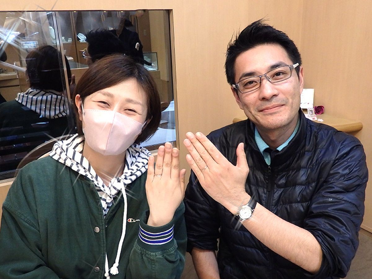 K様カップル【SIND BAD(シンドバット)】看板猫がいる、落ち着いた雰囲気の…｜ 結婚指輪・婚約指輪の口コミならRingraph