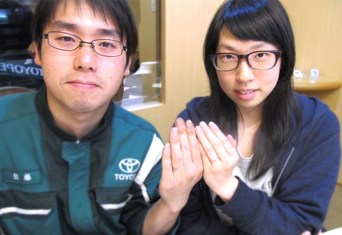 【S様カップル】ピンクダイヤにこだわった結婚指輪SIND BAD(シンドバット)｜Ringraph(リングラフ)