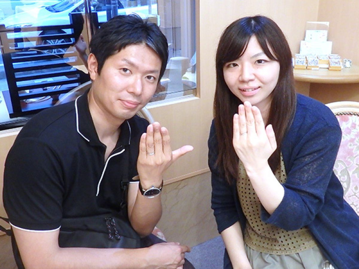 【福島県 喜多方市 I様カップル】天然ピンクダイヤモンドの結婚指輪 SIND BAD(シンドバット)｜Ringraph(リングラフ)