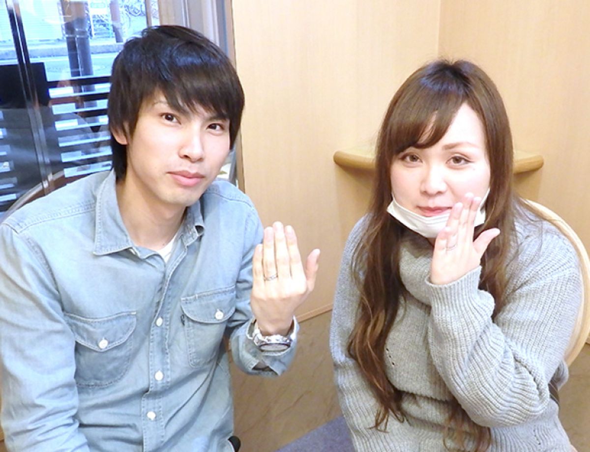 【福島県 須賀川市 N様カップル】こだわりが詰まった結婚指輪をセミオーダ…SIND BAD(シンドバット)｜Ringraph