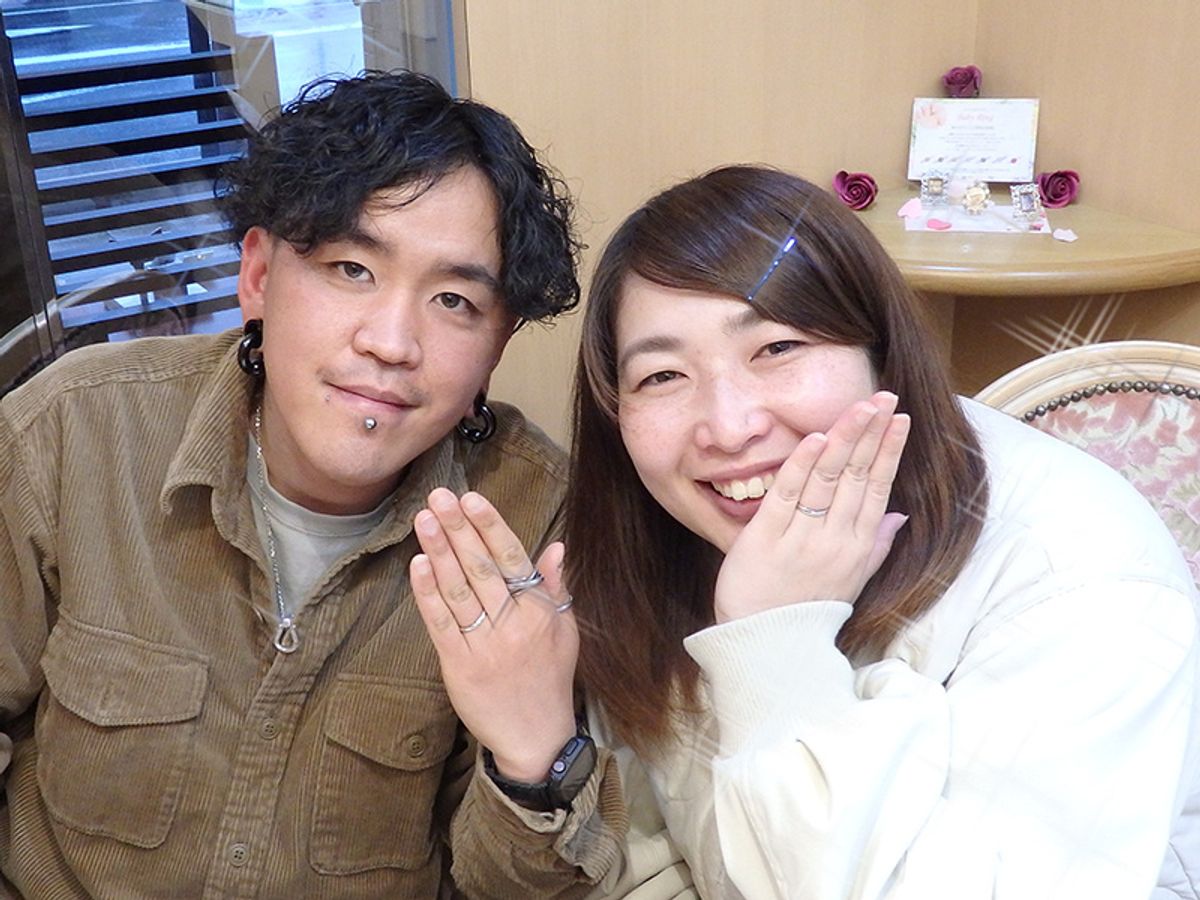 S様カップル【SIND BAD(シンドバット)】想像以上の仕上がり！婚約指輪、結…｜ 結婚指輪・婚約指輪の口コミならRingraph