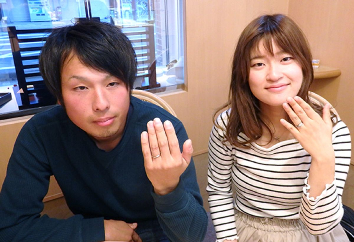 【Y様カップル】お母さんもシンドバットで指輪を購入！私も素敵なダイヤに…SIND BAD(シンドバット)｜Ringraph(リングラフ)