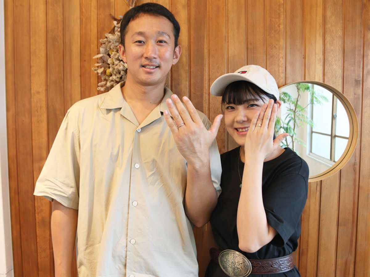 【S様 & H様】お家にいるような感覚で、リラックスして作る指輪uchimari(ウチマリ)｜Ringraph(リングラフ)