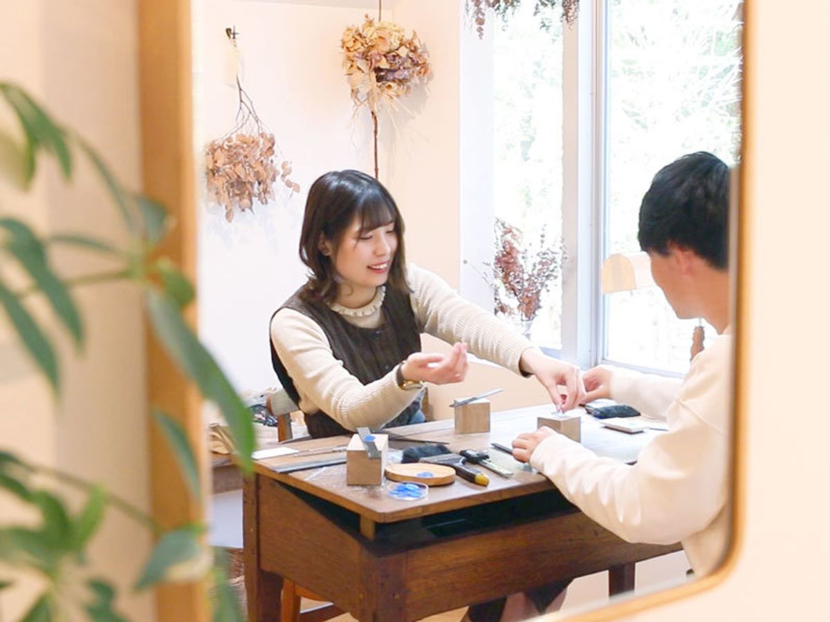 【K様 & S様】すてきな表情であふれた結婚指輪作りuchimari(ウチマリ)｜Ringraph(リングラフ)