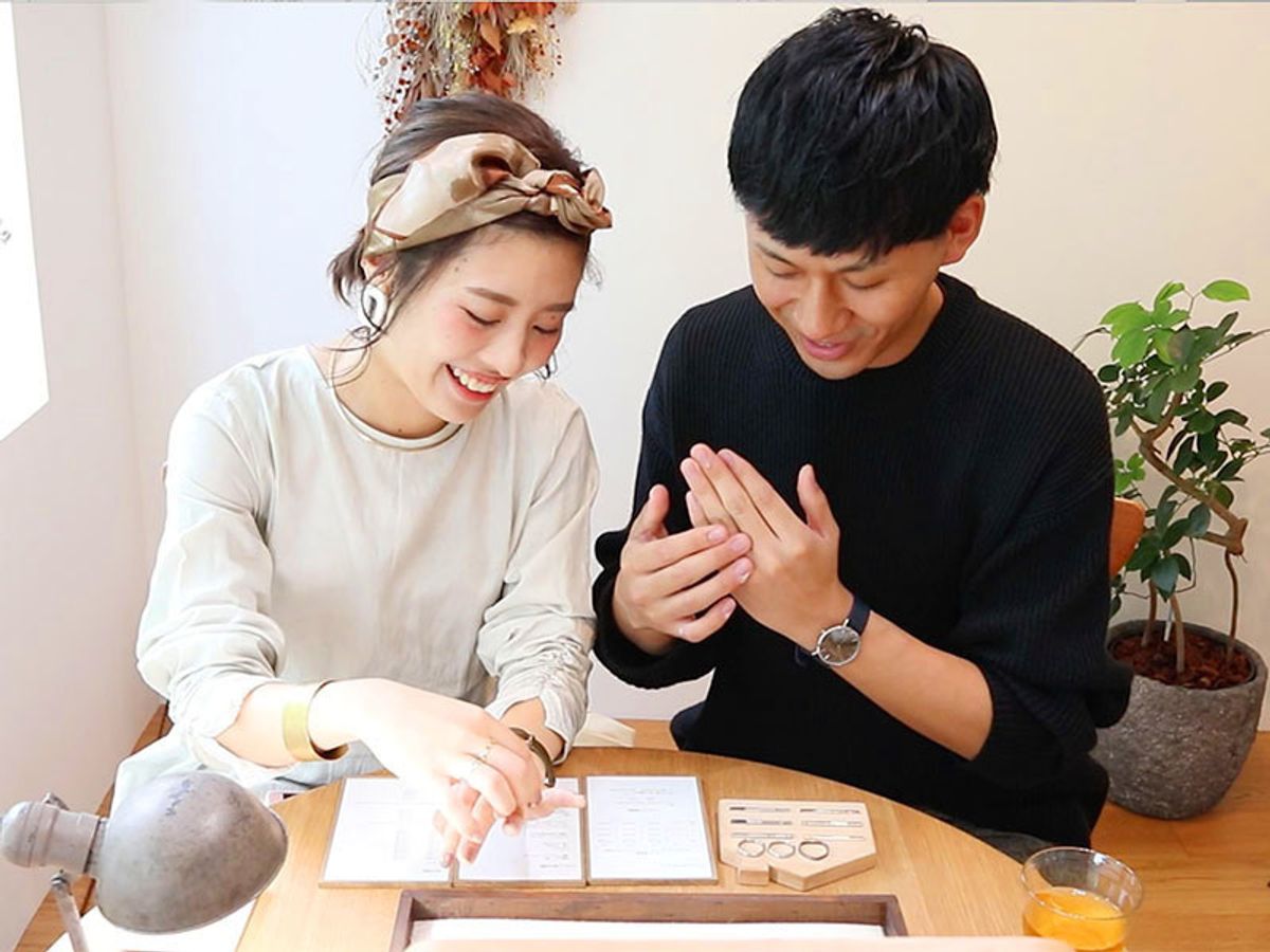 【Y様 & T様】結婚指輪、婚約指輪の両方とも素敵なものが出来ましたuchimari(ウチマリ)｜Ringraph