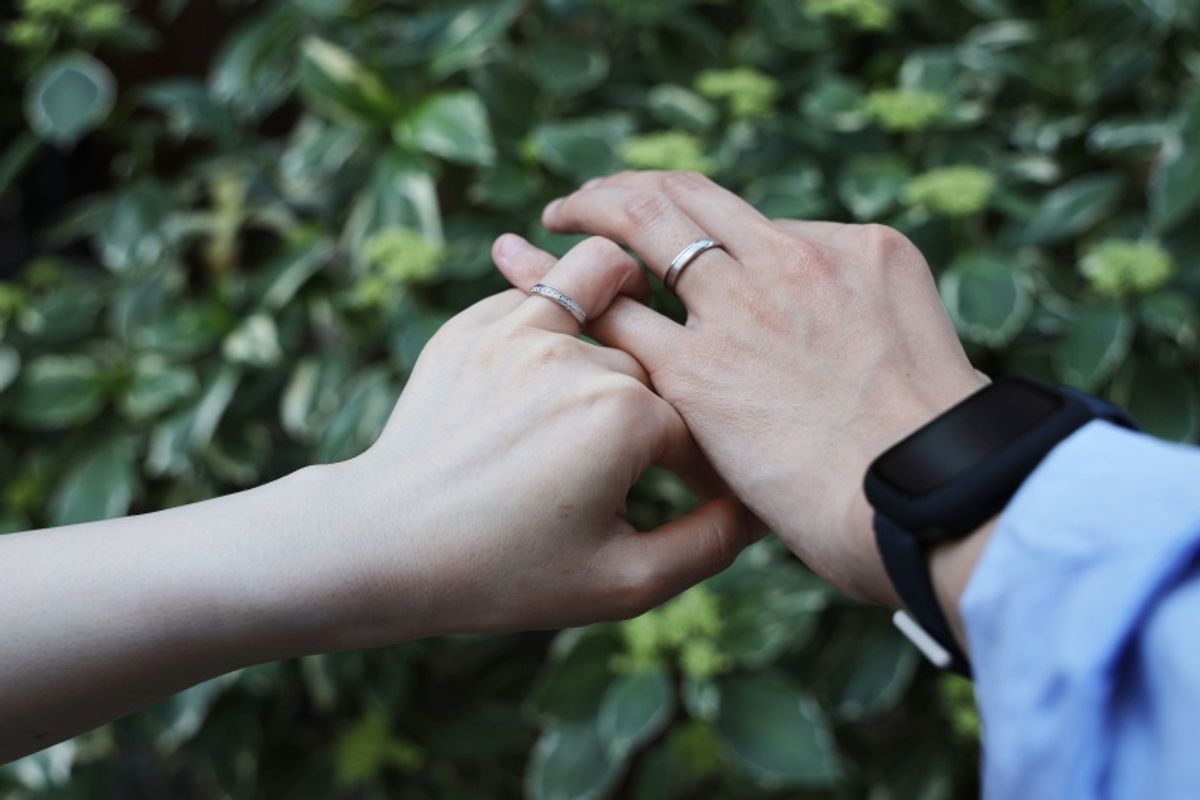 Tさん、Kさん【出雲結(いずもゆい)】好みに寄せてアレンジ出来て｜ 結婚指輪・婚約指輪の口コミならRingraph