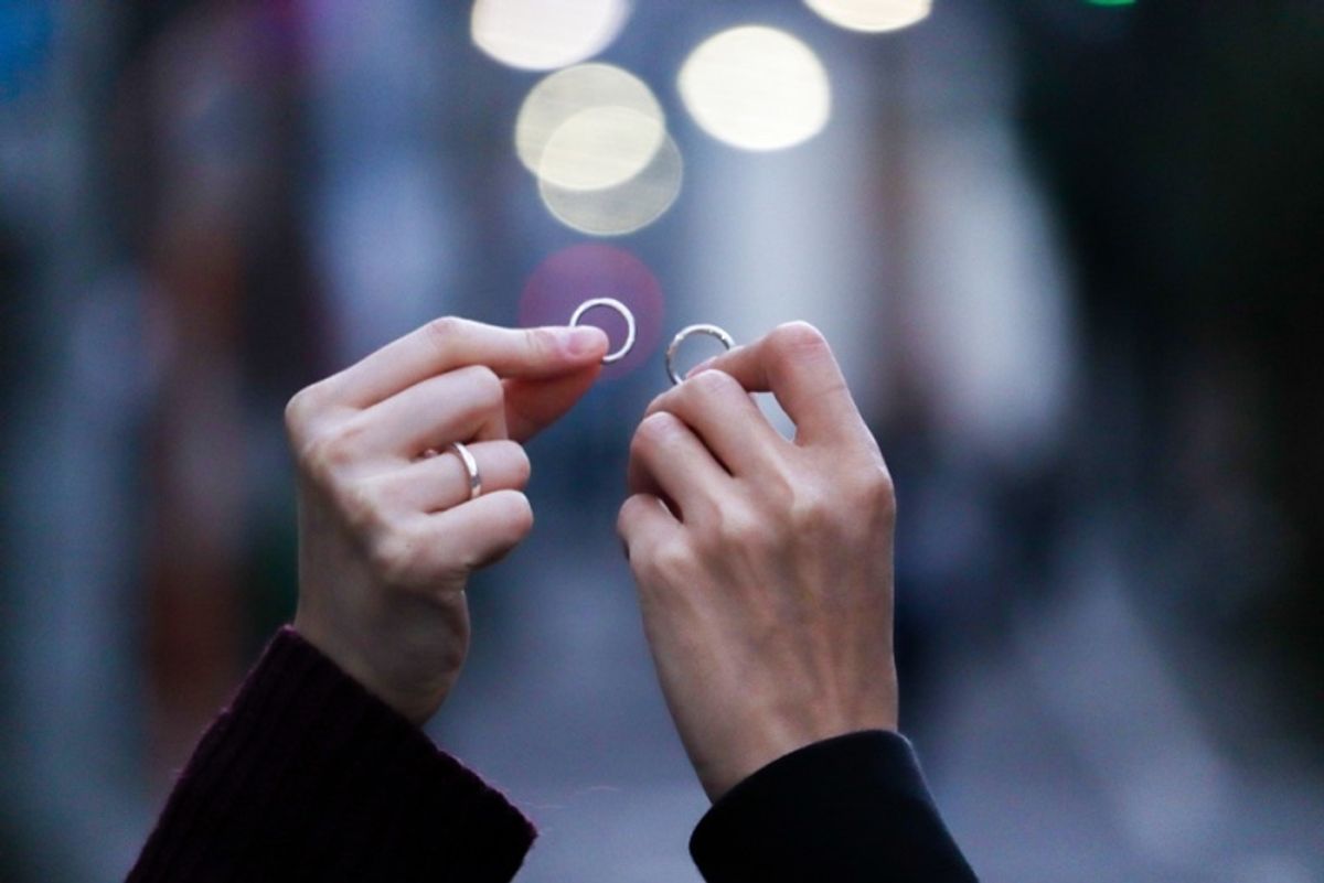 【Hさん、Rさん】上品な指輪出雲結(いずもゆい)｜Ringraph(リングラフ)