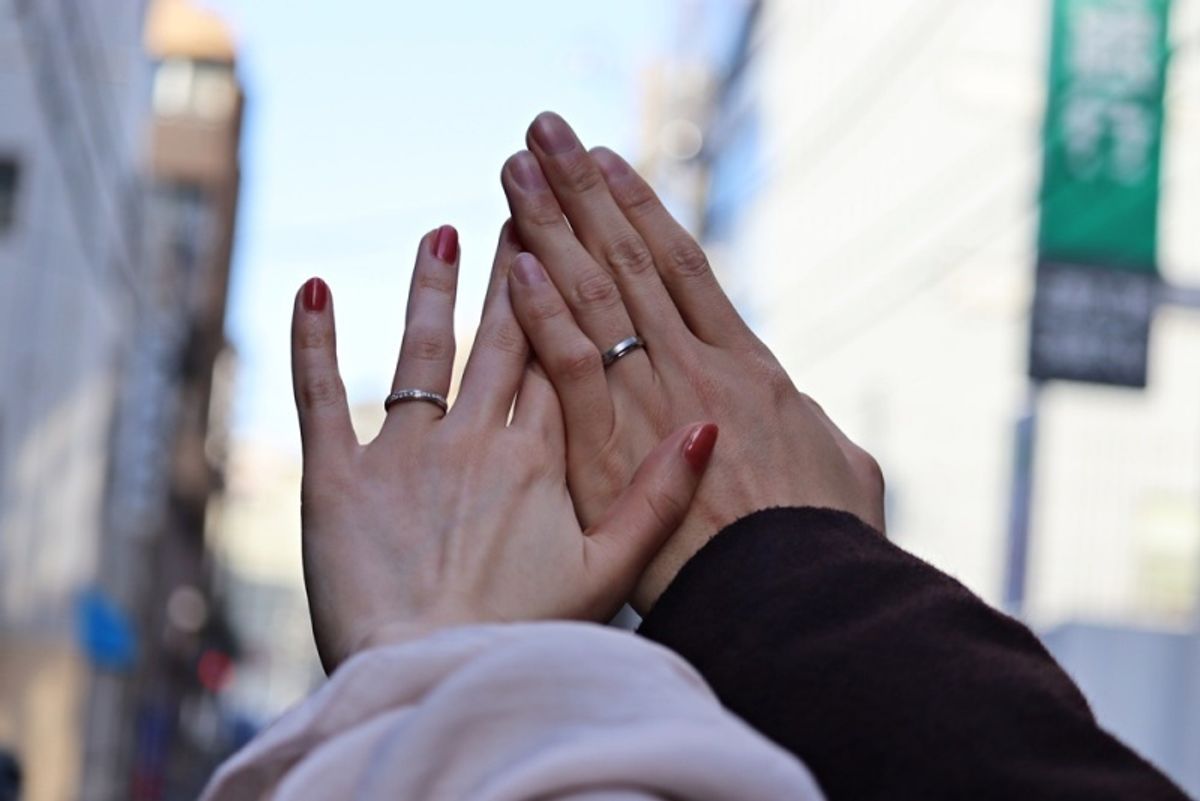 【Nさん、Sさん】シンプルで和を感じられる出雲結(いずもゆい)｜Ringraph