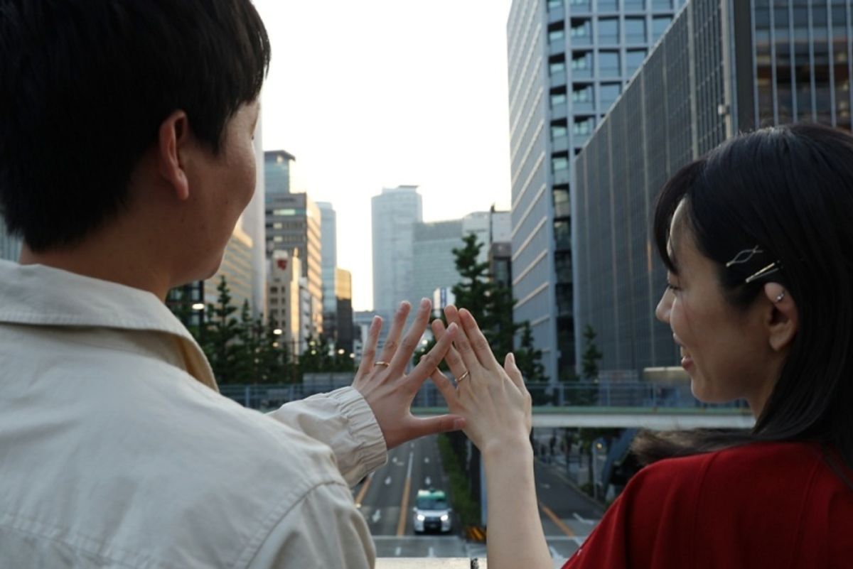 Yさん、Hさん【出雲結(いずもゆい)】想いに一目惚れして｜ 結婚指輪・婚約指輪の口コミならRingraph