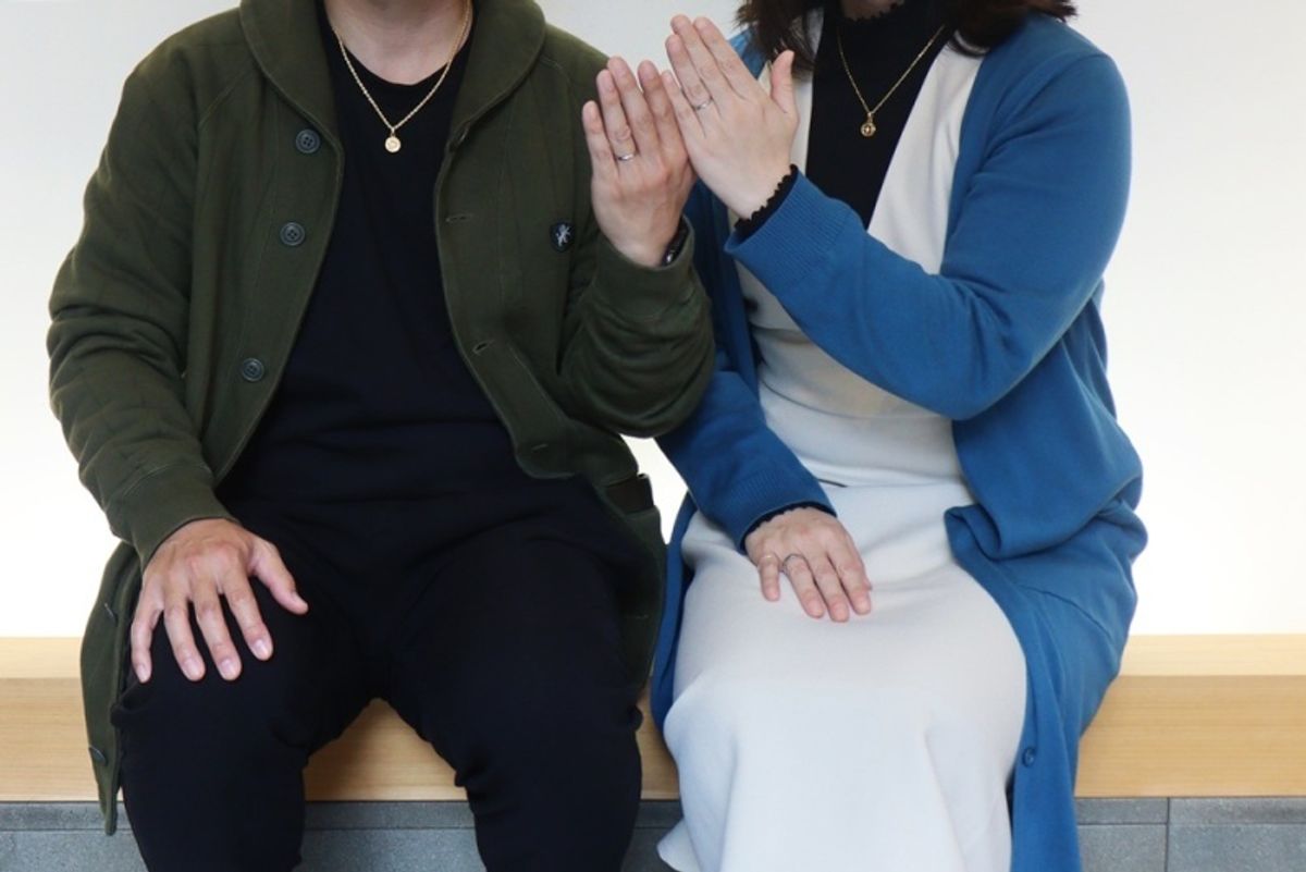 【Mさん、Iさん】「和」の指輪出雲結(いずもゆい)｜Ringraph(リングラフ)