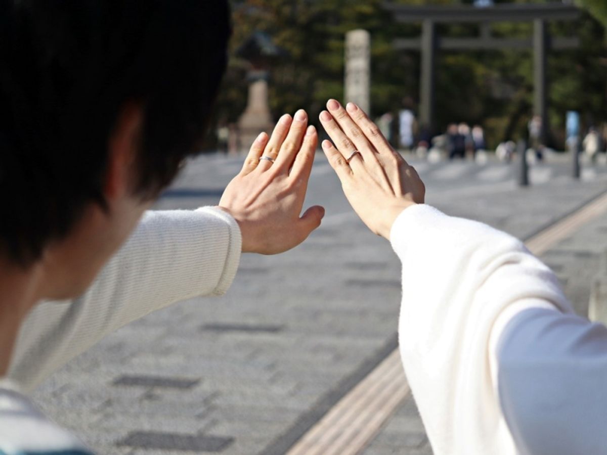 Tさん、Yさん【出雲結(いずもゆい)】コンセプトに惹かれて｜ 結婚指輪・婚約指輪の口コミならRingraph