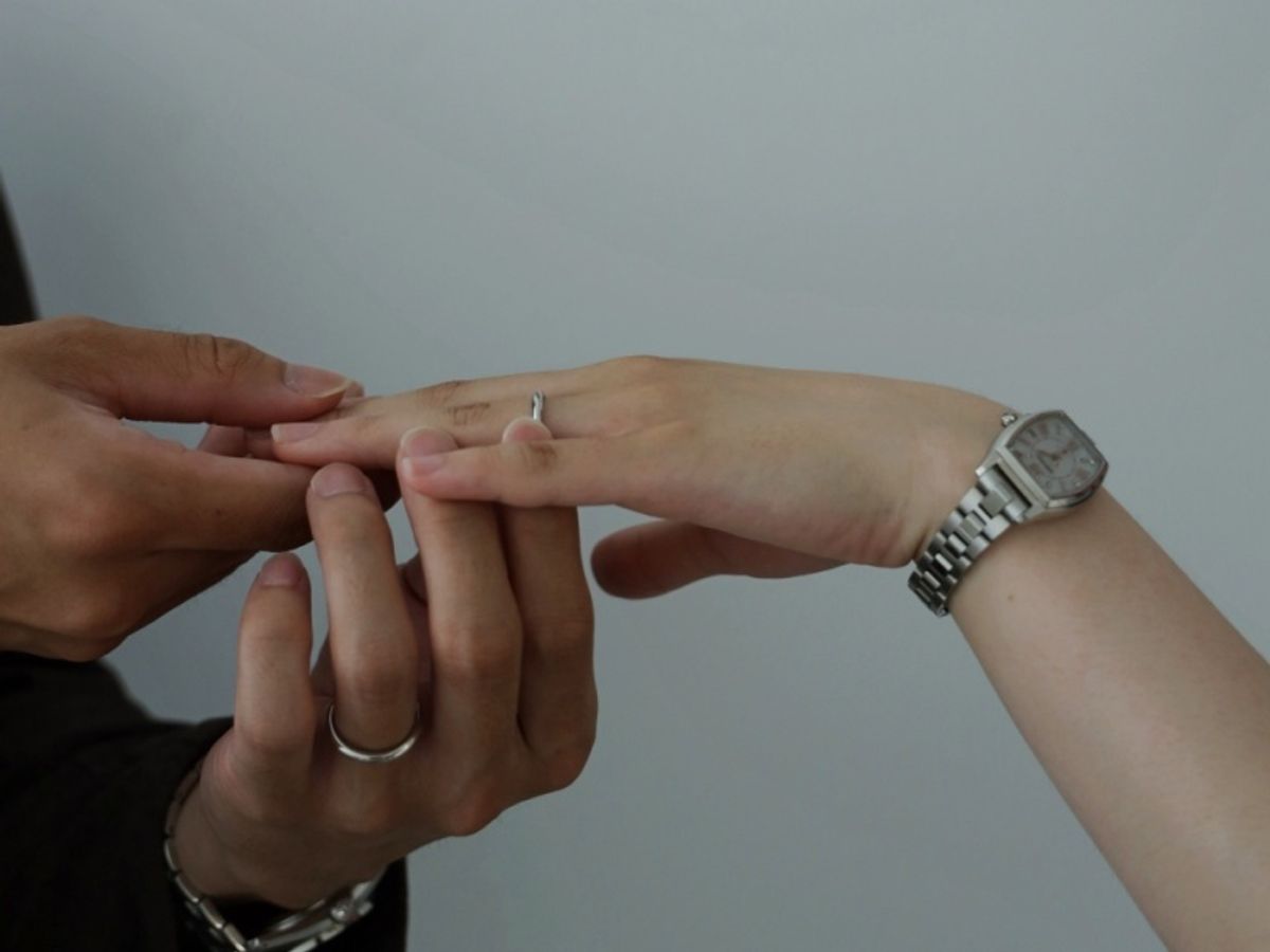 Aさん、Yさん【出雲結(いずもゆい)】和風なデザインの指輪｜ 結婚指輪・婚約指輪の口コミならRingraph