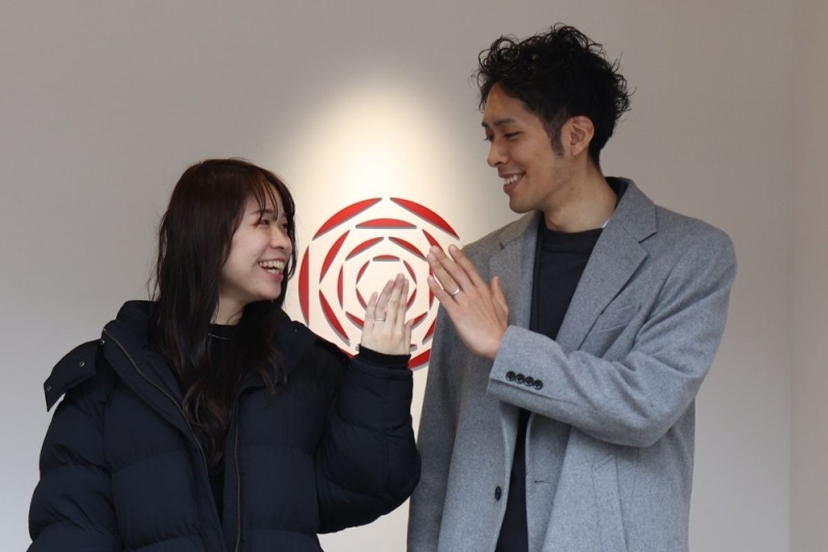 Kさん、Rさん【出雲結(いずもゆい)】夫の地元とのご縁｜ 結婚指輪・婚約指輪の口コミならRingraph