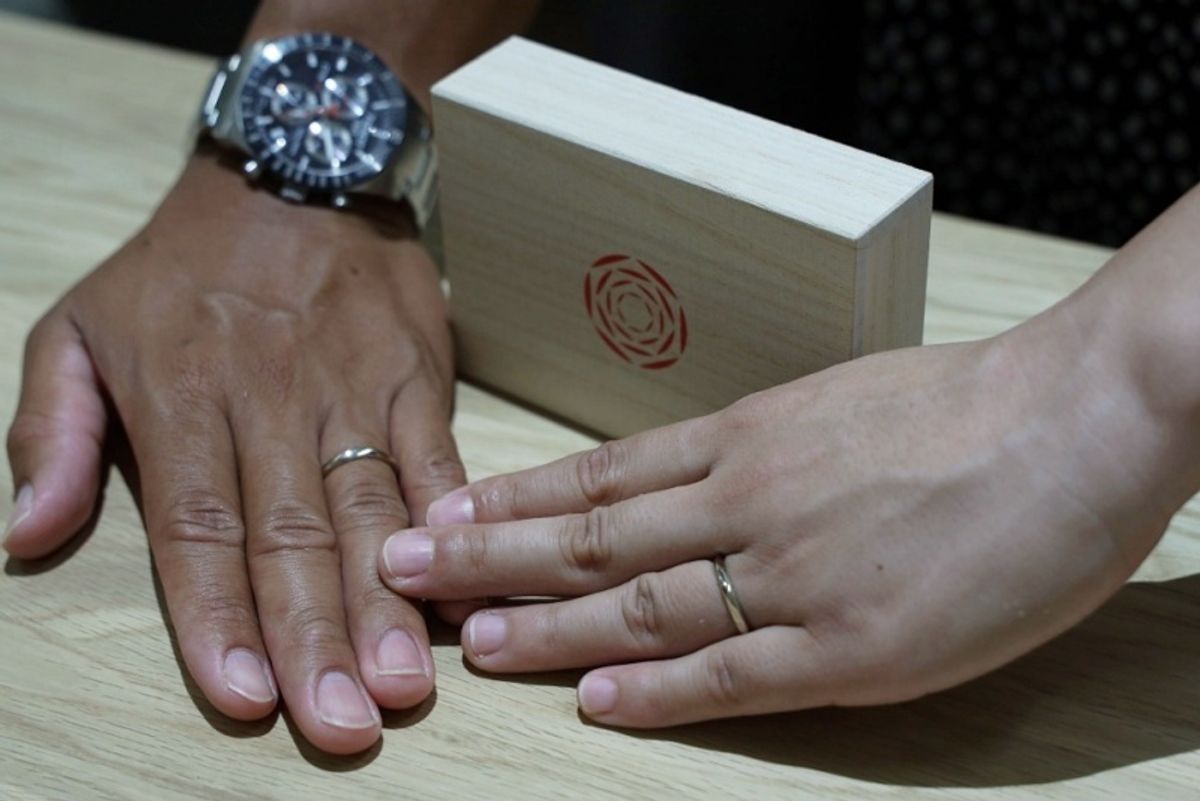 Yさん、Mさん【出雲結(いずもゆい)】ゆかりのある｜ 結婚指輪・婚約指輪の口コミならRingraph