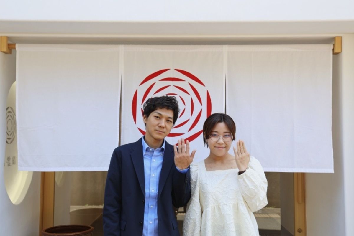 Hさん、Aさん【出雲結(いずもゆい)】一つ一つの意味｜ 結婚指輪・婚約指輪の口コミならRingraph