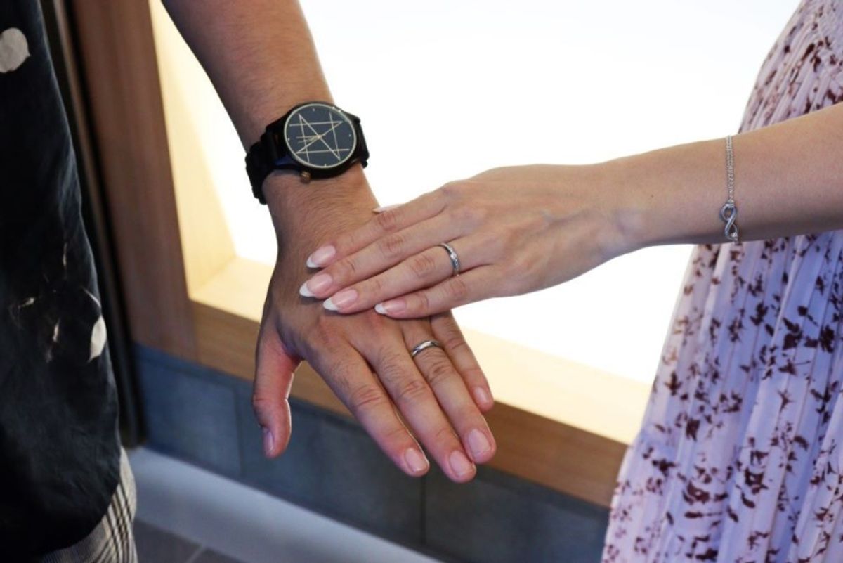Tさん、Sさん【出雲結(いずもゆい)】感覚が自分たちに程よく｜ 結婚指輪・婚約指輪の口コミならRingraph