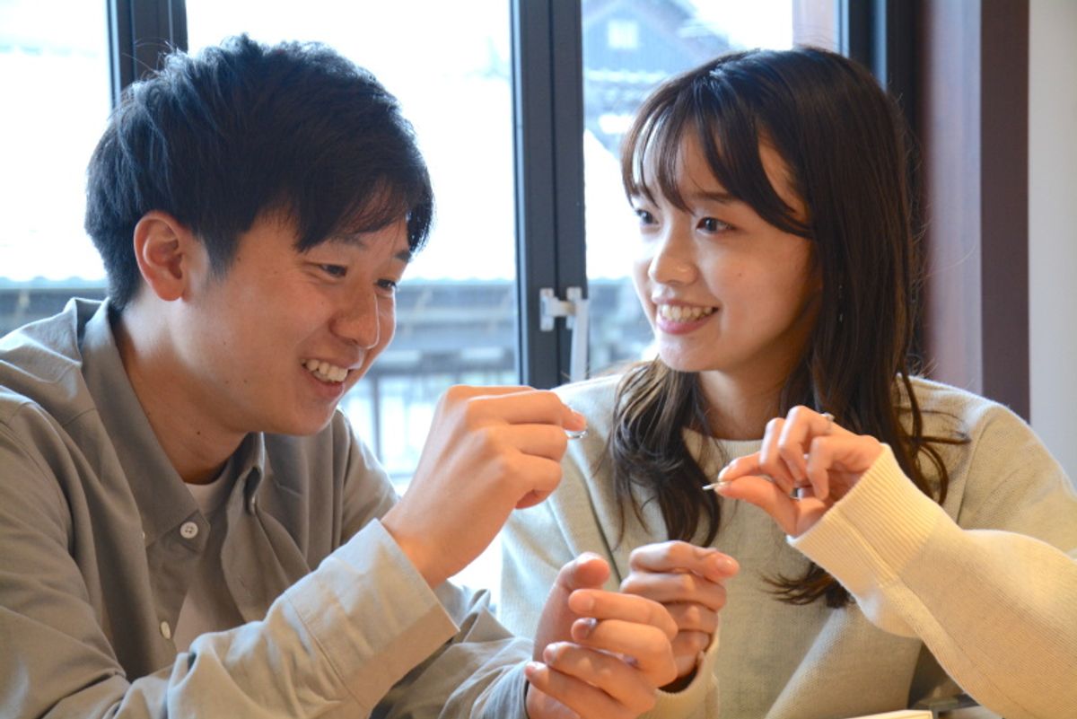 清水様・菊池様【CRAFY(クラフィ)】自分達で本当に作ったのが信じられない…｜ 結婚指輪・婚約指輪の口コミならRingraph