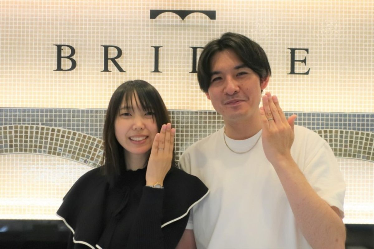 【YUKI様♥ RIE様】職人さんの話に感動して、ここで作りたい！と思…BRIDGE ANTWERP BRILLIANT GALLERY(ブリッジ・アントワープ・ブリリアント・ギャラリー ...