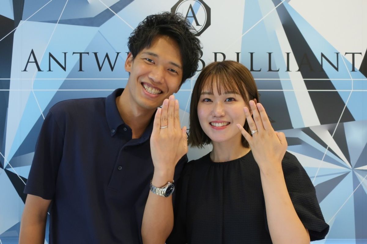 T様♥ M様【BRIDGE ANTWERP BRILLIANT GALLERY(ブリッジ・アントワ…｜ 結婚指輪・婚約指輪の口コミならRingraph