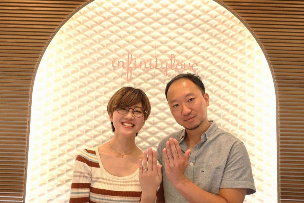 【Y様♥ Y様】インフィニテイラブのナチュラルに一目惚れをして決め…BRIDGE ANTWERP BRILLIANT GALLERY(ブリッジ・アントワープ・ブリリアント・ギャラリー ...