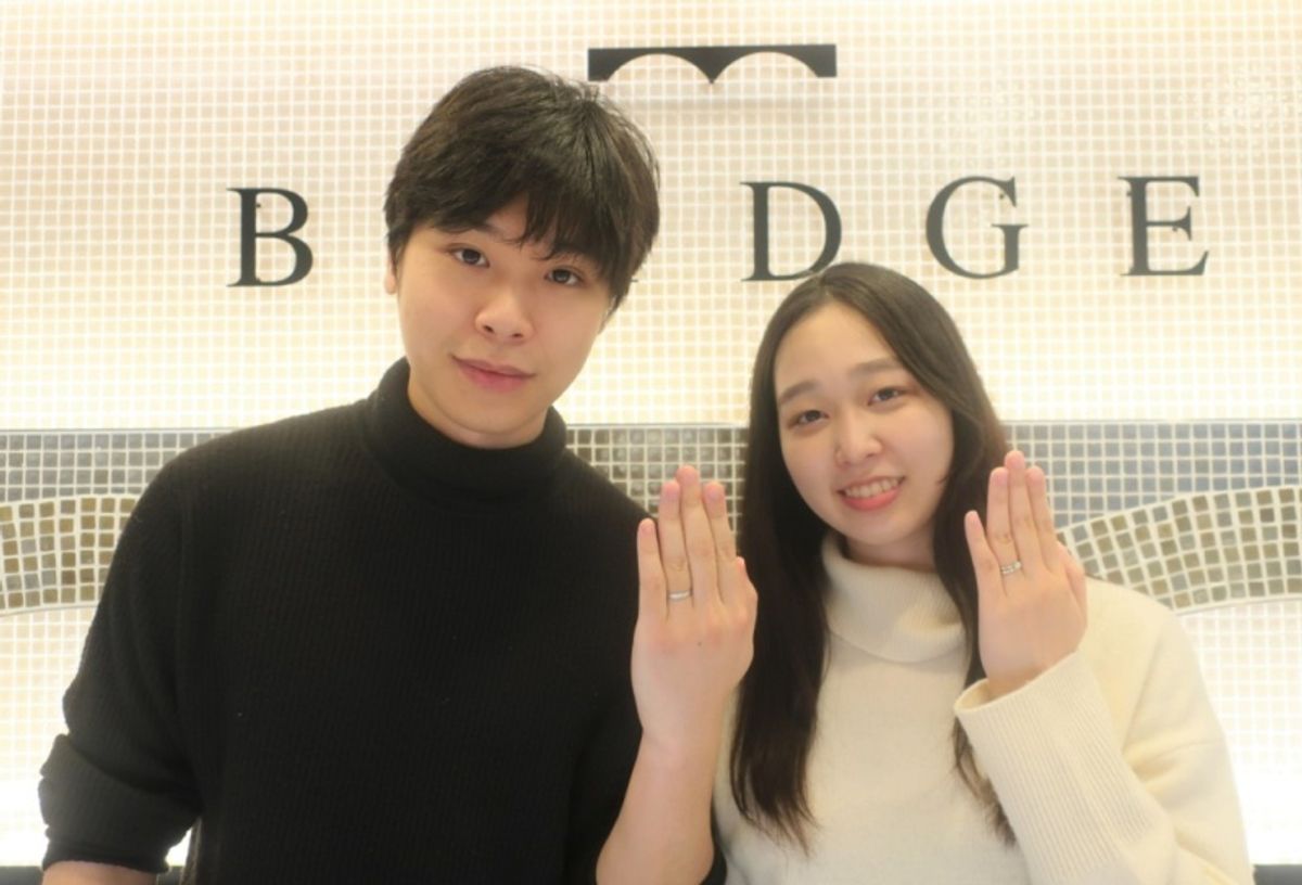 D様♥ R様【BRIDGE ANTWERP BRILLIANT GALLERY(ブリッジ・アントワ…｜ 結婚指輪・婚約指輪の口コミならRingraph