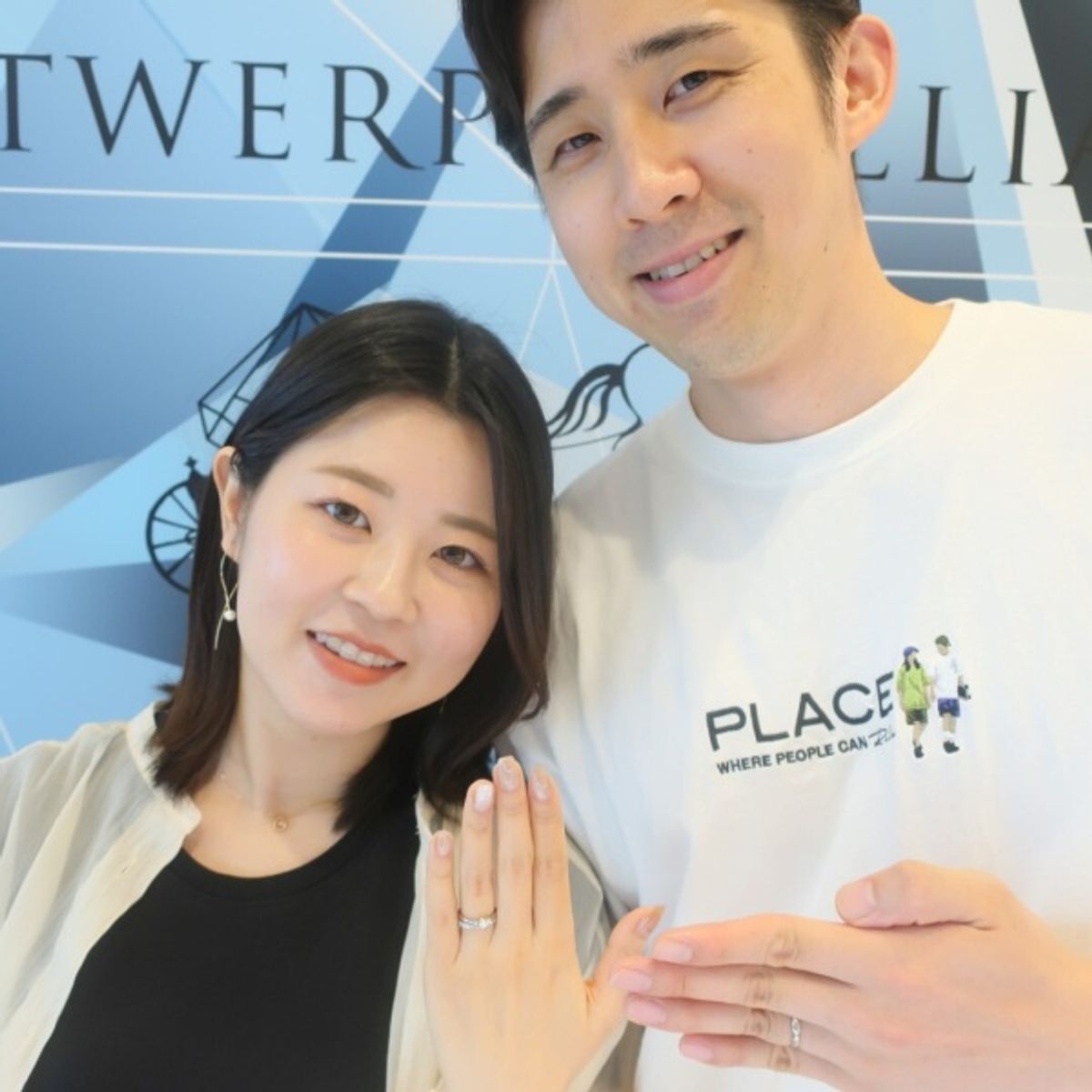 H様♥ K様【BRIDGE ANTWERP BRILLIANT GALLERY(ブリッジ・アントワ…｜ 結婚指輪・婚約指輪の口コミならRingraph