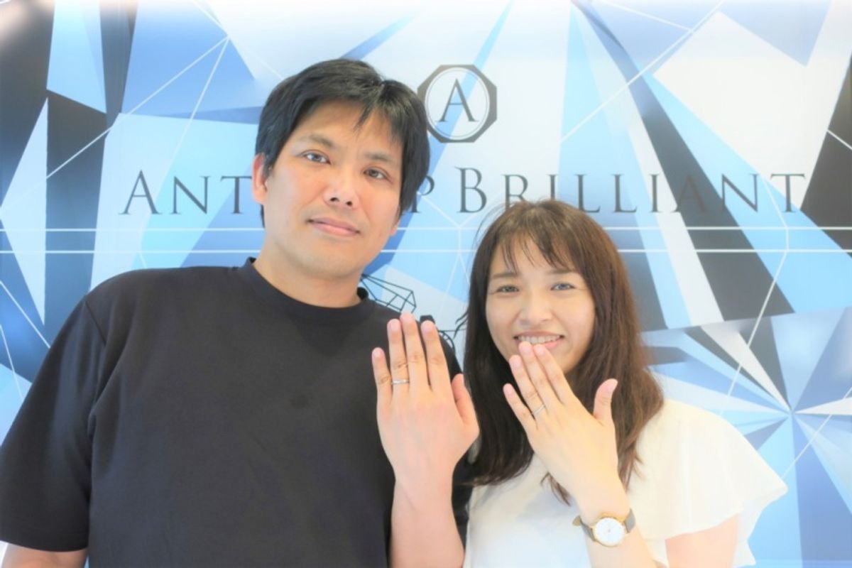 Y様♥ A様【BRIDGE ANTWERP BRILLIANT GALLERY(ブリッジ・アントワ…｜ 結婚指輪・婚約指輪の口コミならRingraph