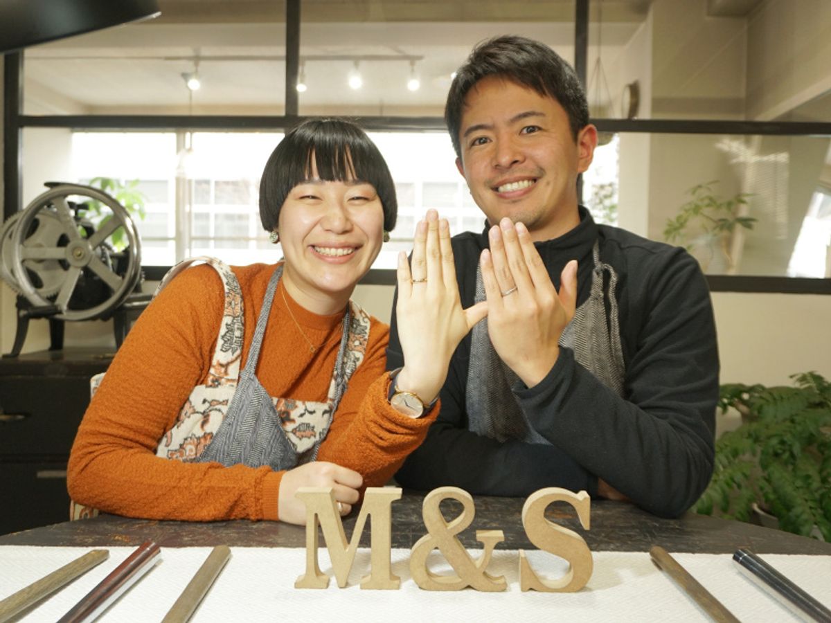 S様・M様【renri(レンリ)】ぬくもりを感じるご結婚指輪｜ 結婚指輪・婚約指輪の口コミならRingraph