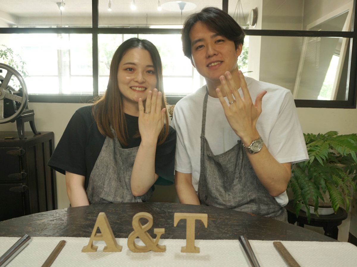 T様・A【renri(レンリ)】こだわりをつめこんだご結婚指輪｜ 結婚指輪・婚約指輪の口コミならRingraph